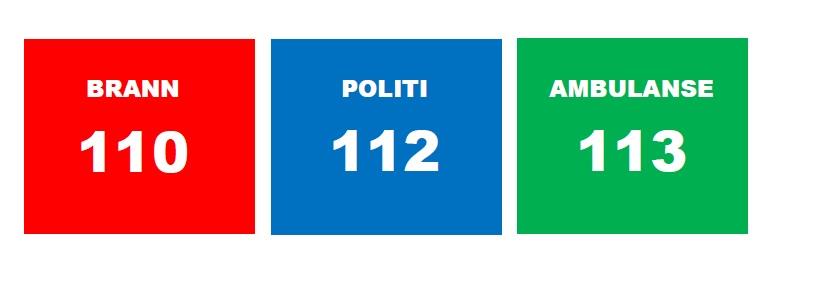 Nødnummer - Sortland kommune